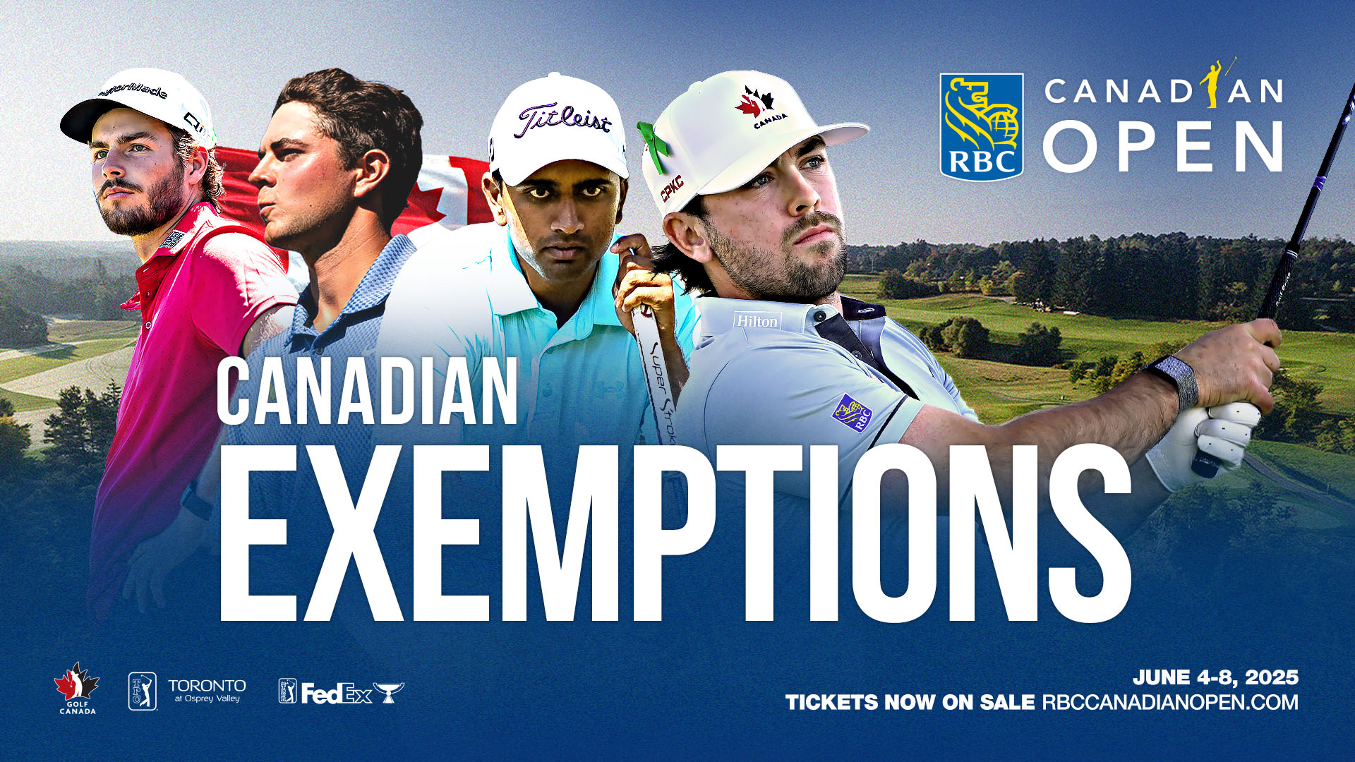 11 Canadians earn exemptions into the 2025 RBC Canadian Open - RBC ...