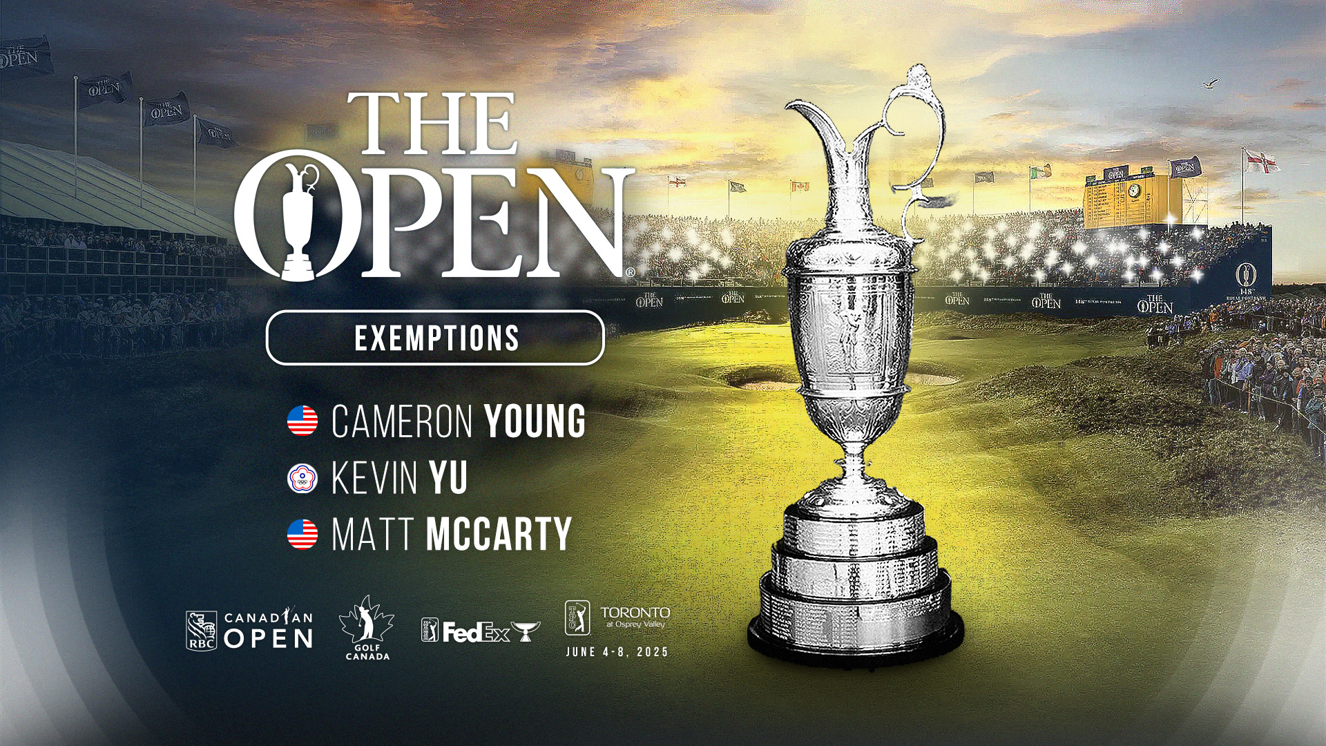 June 10-14, 2026 | TPC Toronto in Caledon, Ont - RBC Canadian Open